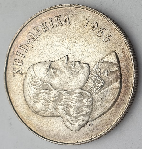 South Africa - 1 Rand 1966, Silver | Sopcoins