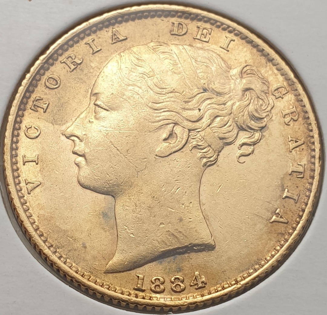 England - 1 Sovereign 1872, Victoria, Shield | Sopcoins